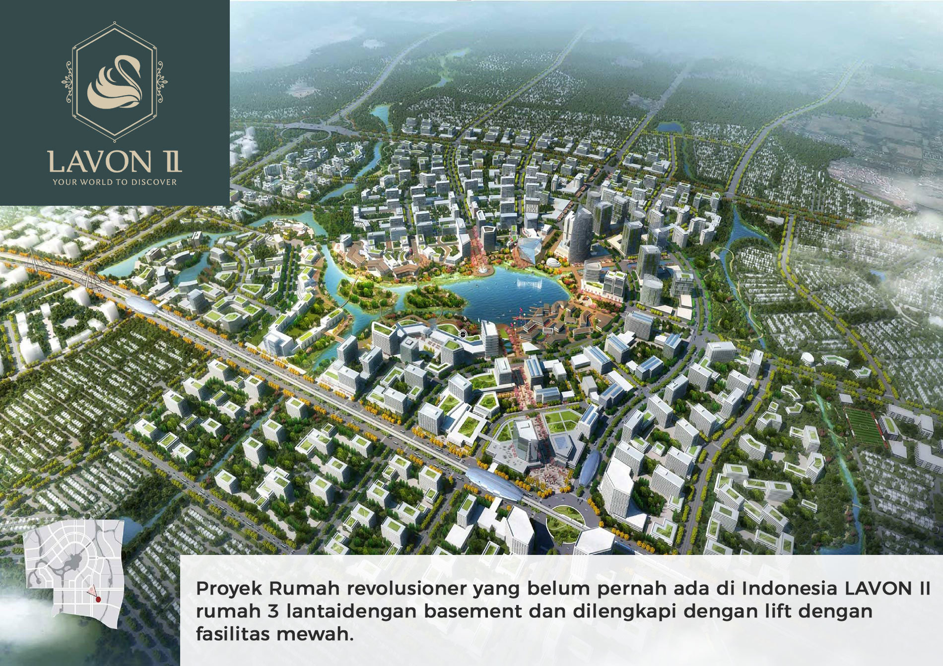 Situs Resmi Penjualan Lavon Swan City II - Info Lengkap (Harga+Foto)
